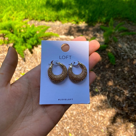 LOFT | Jewelry | Golden Hoop Earrings | Poshmark